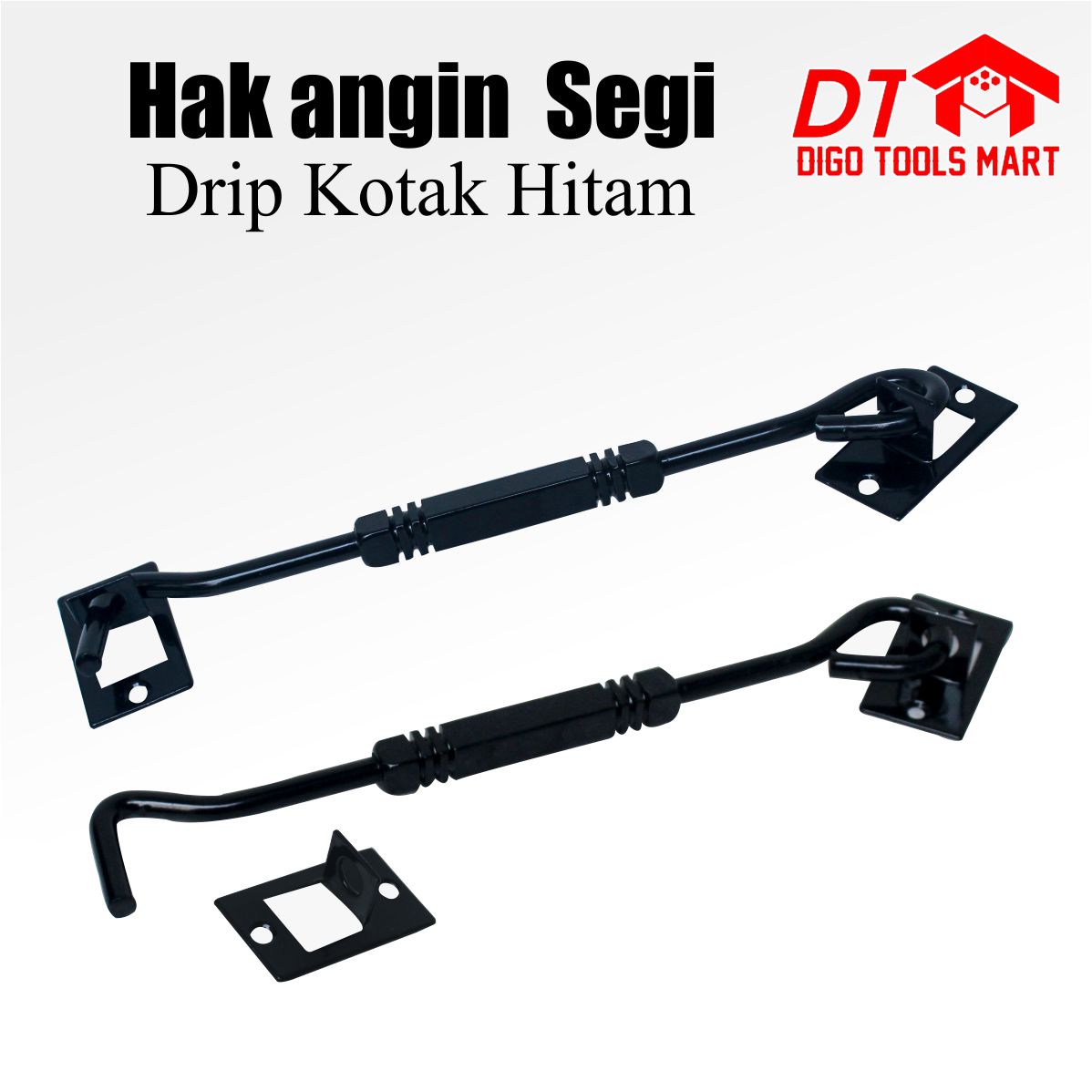 Hak Angin Segi Tebal Hitam Cantolan Penahan Jendela Window Hook Hitam ...