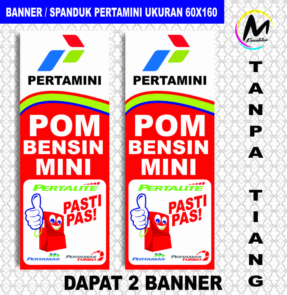 Banner POM Bensin Mini Spanduk Isi Bensin - Ukuran 60x160 cm | Lazada ...