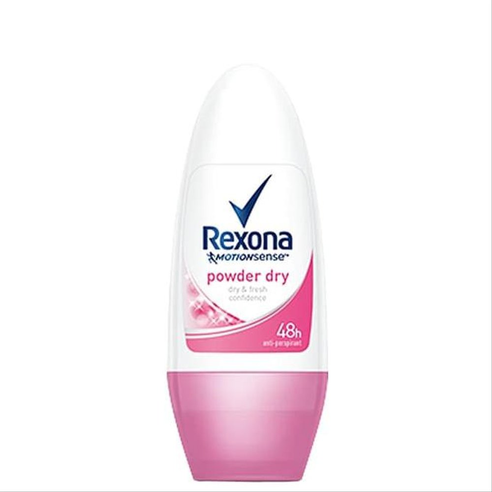 REXONA WOMEN ANTI-PERSPIRANT DEODORANT ROLL ON POWDER DRY 50ML | Lazada Indonesia
