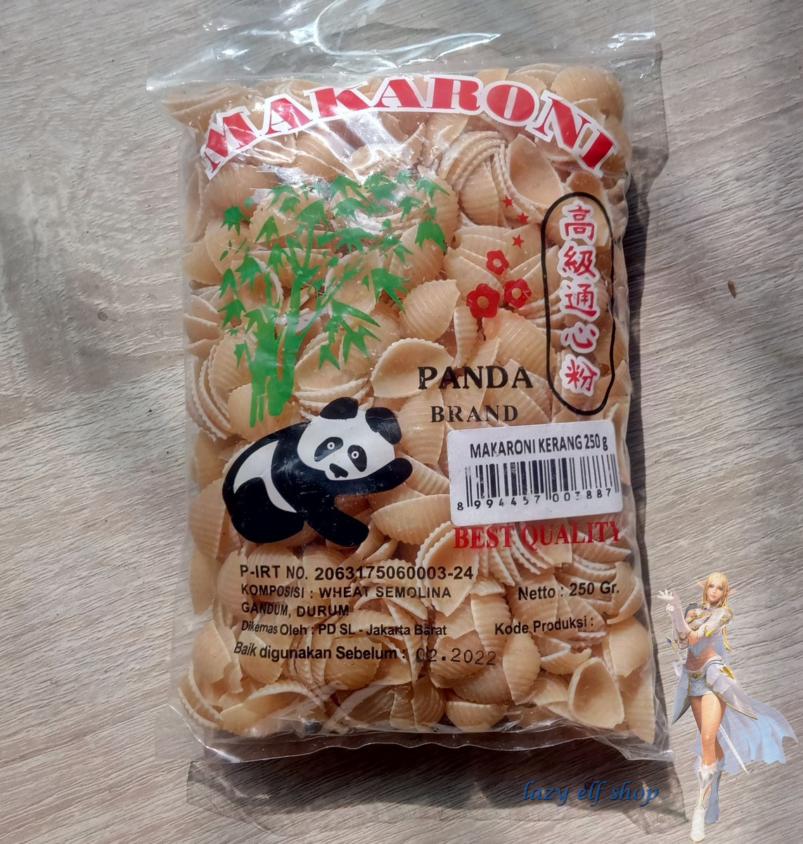 Makaroni Kerang 250gr macaroni mentah pilihan Panda Conchiglie Shells ...
