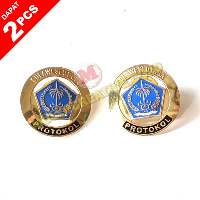 Pin Protokol Daerah Pin Bros Protokol Sulawesi Utara Lencana Protokol ...