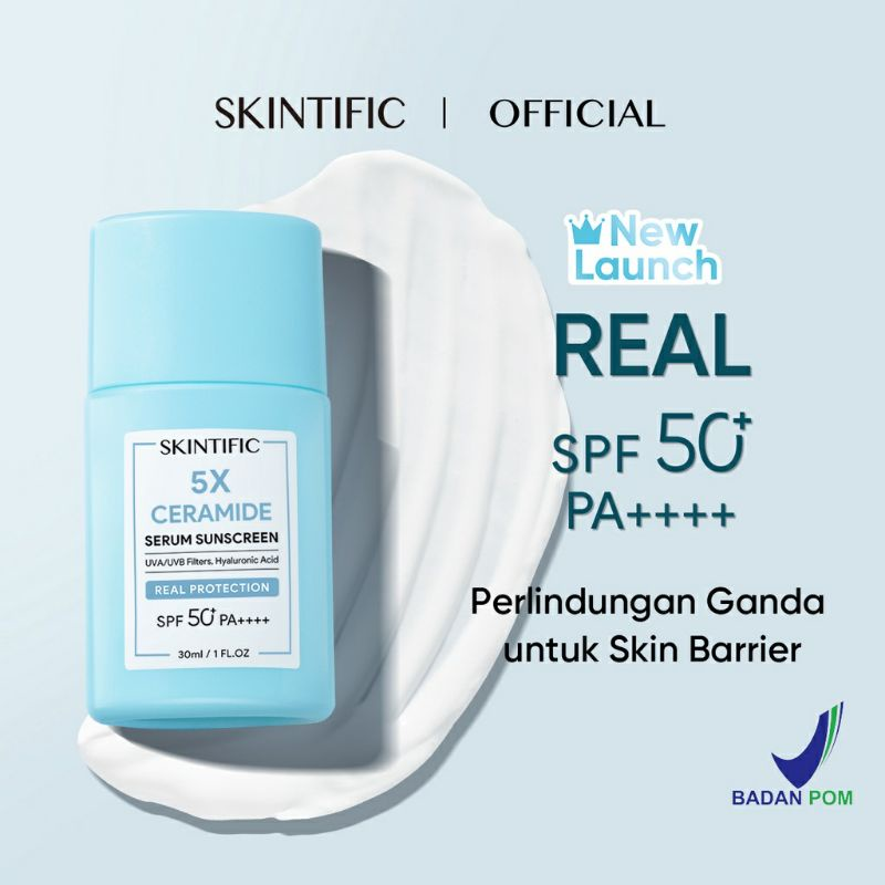 Skintific 5X Ceramide Serum Sunscreen SPF 50+ PA++++ SS sunscren ...