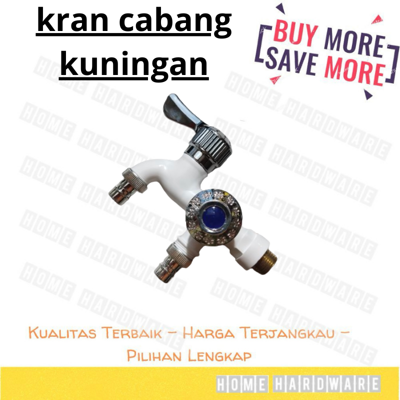 Kran cabang drat kuningan kran dua pancuran | Lazada Indonesia