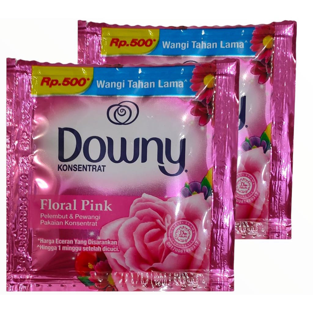 Downy Biru sunrise fresh & Pink Floral 12 Sachet Isi 11ml Renceng ...
