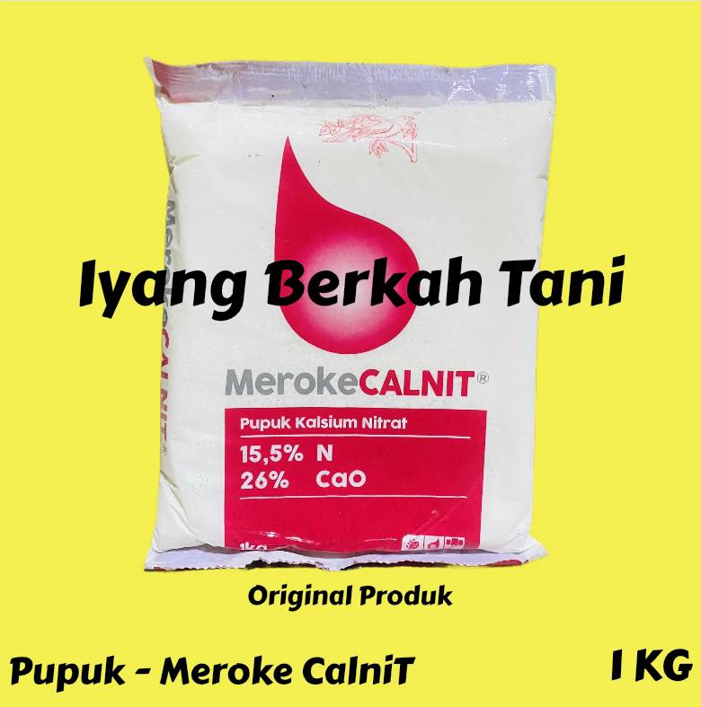 PUPUK MEROKE CALNIT 1 KG KEMASAN PABRIK KALSIUM NITRAT HIDROPONIK ...