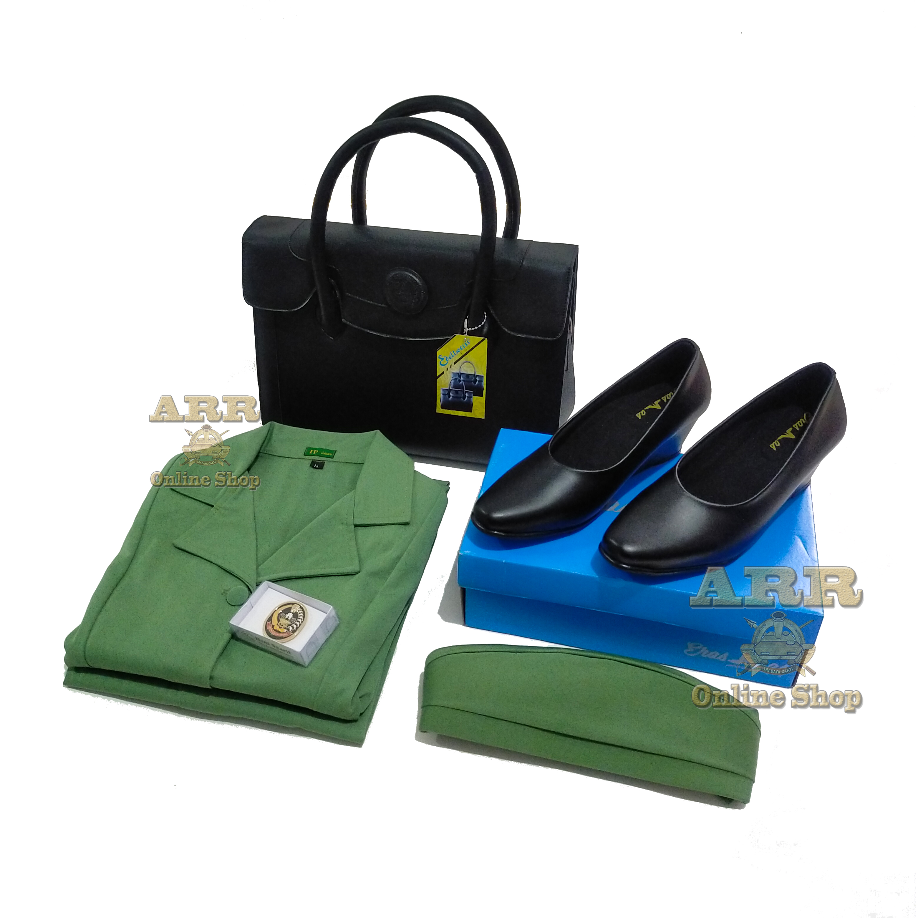 Paket Pengajuan SERAGAM PERSIT MUSLIM SRITEX Set Lengkap Sepatu dan Tas ...