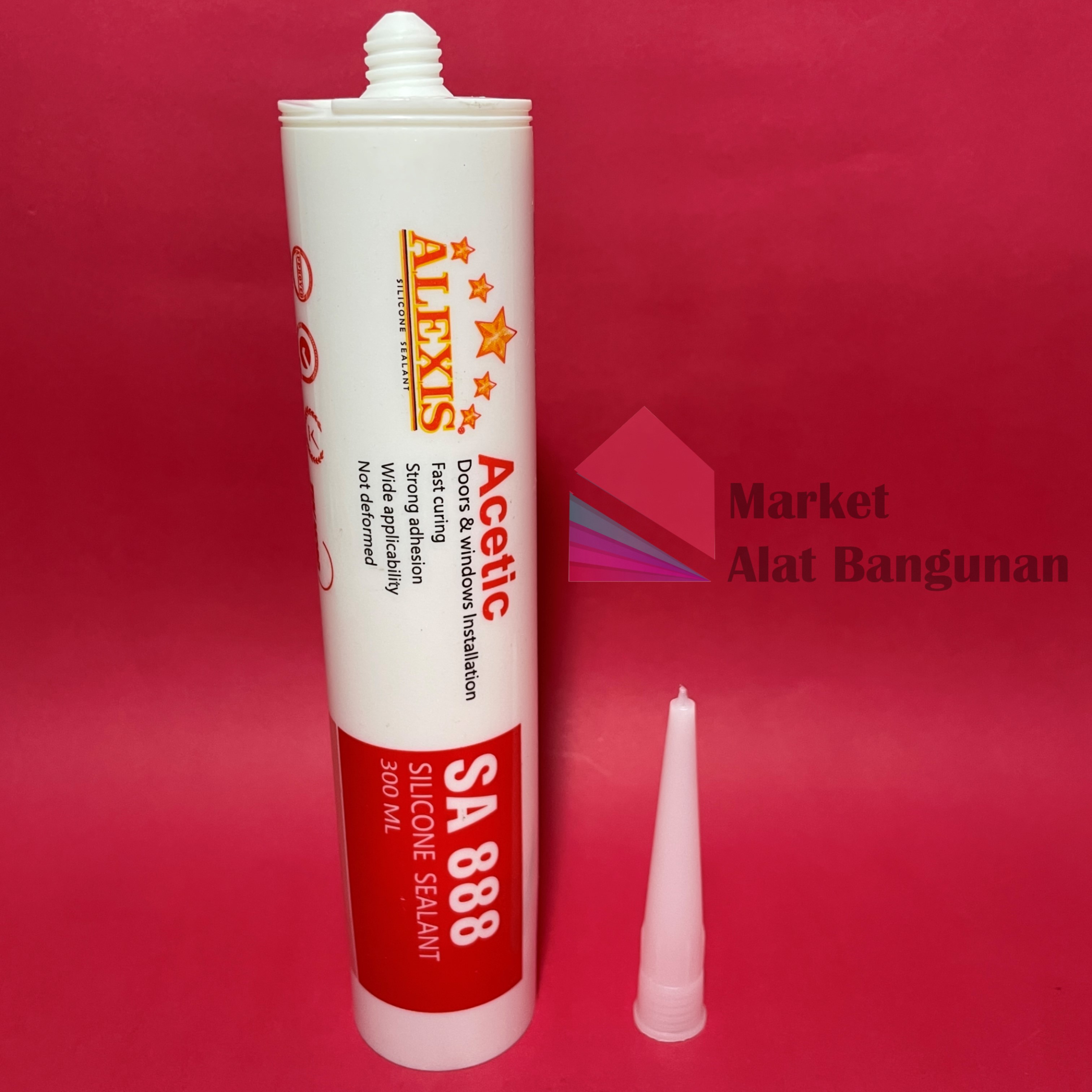 Lem Kaca Botol / Lem Sealant Aquarium Silicone Botol 300 G Gram ...