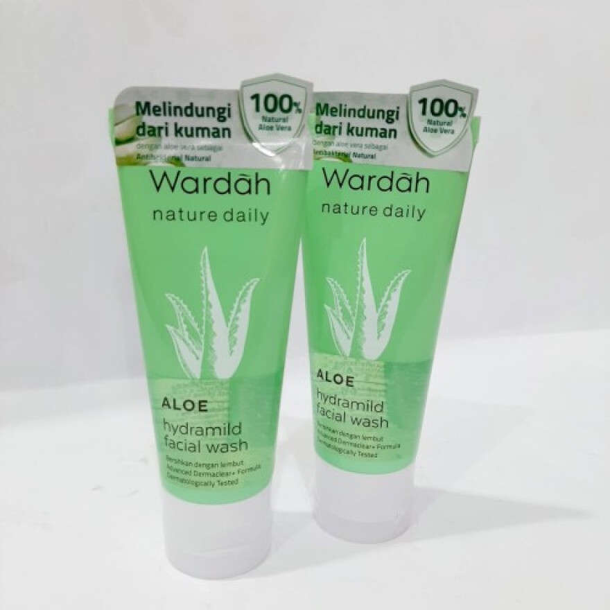 Wardah Nature Daily Aloe Hydramild Facial Wash 60mL | Lazada Indonesia