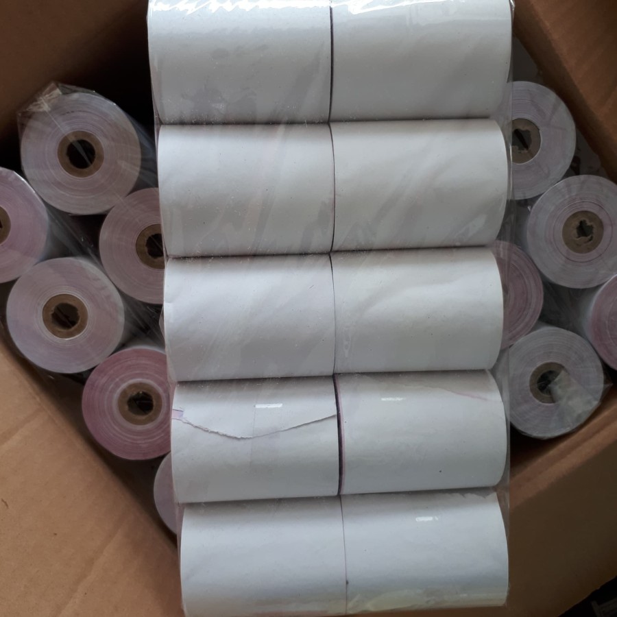 Kertas Struk Kasir NCR 2ply 75x60/Kertas Register Roll/Telstruk ...