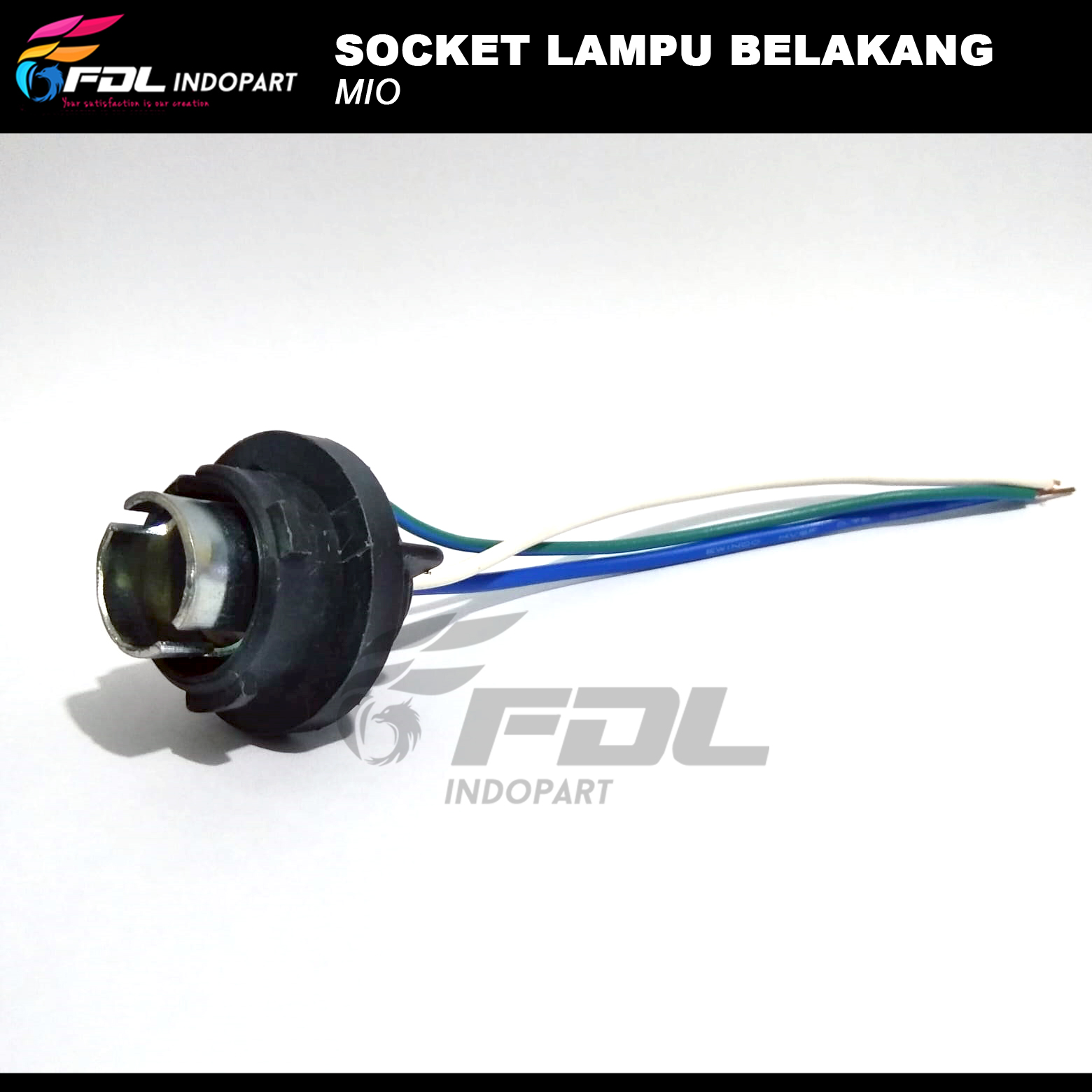 Socket Lampu Belakang Mio / Socket Lampu Mobil / Fitting Lampu Belakang ...