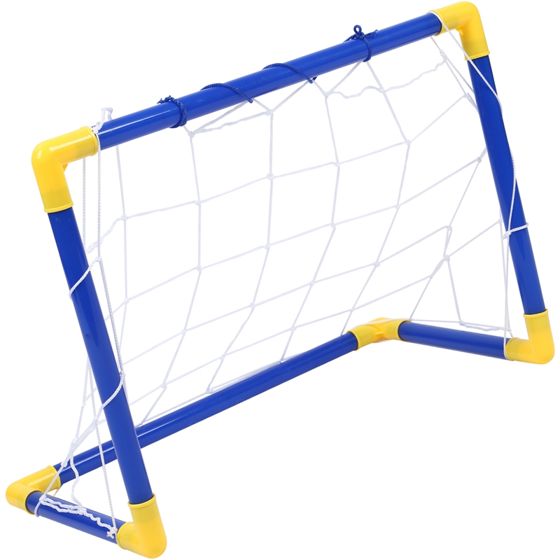 Indoor Mini Folding Football Soccer Ball Goal Post Net Set+Pump Kids ...