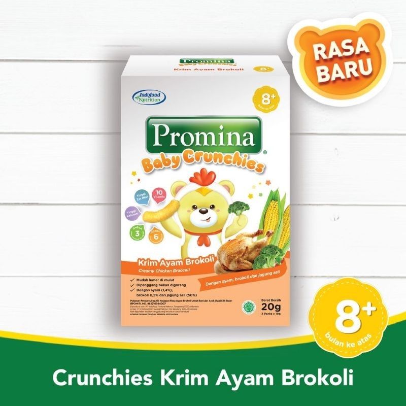 PROMINA Crunchies Keju Cheddar Rumput Laut & Ayam Brokoli (Snack ...