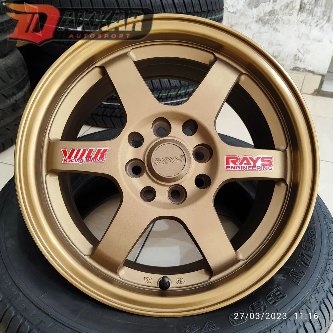 Velg Racing Ring 15 TE37 Hole 4 Brio Jazz Yaris Vios City Splash Dll ...
