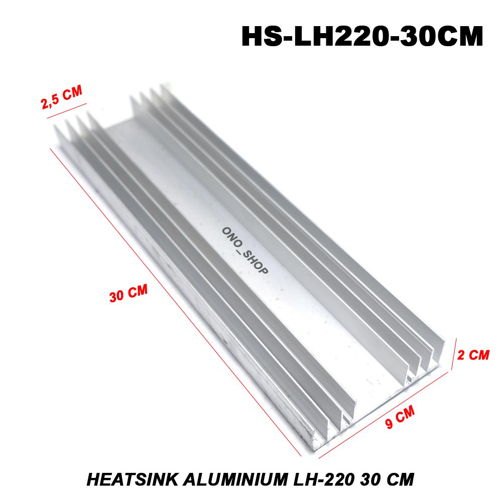 Heatsink Aluminium Lh 220 30 Cm Lazada Indonesia