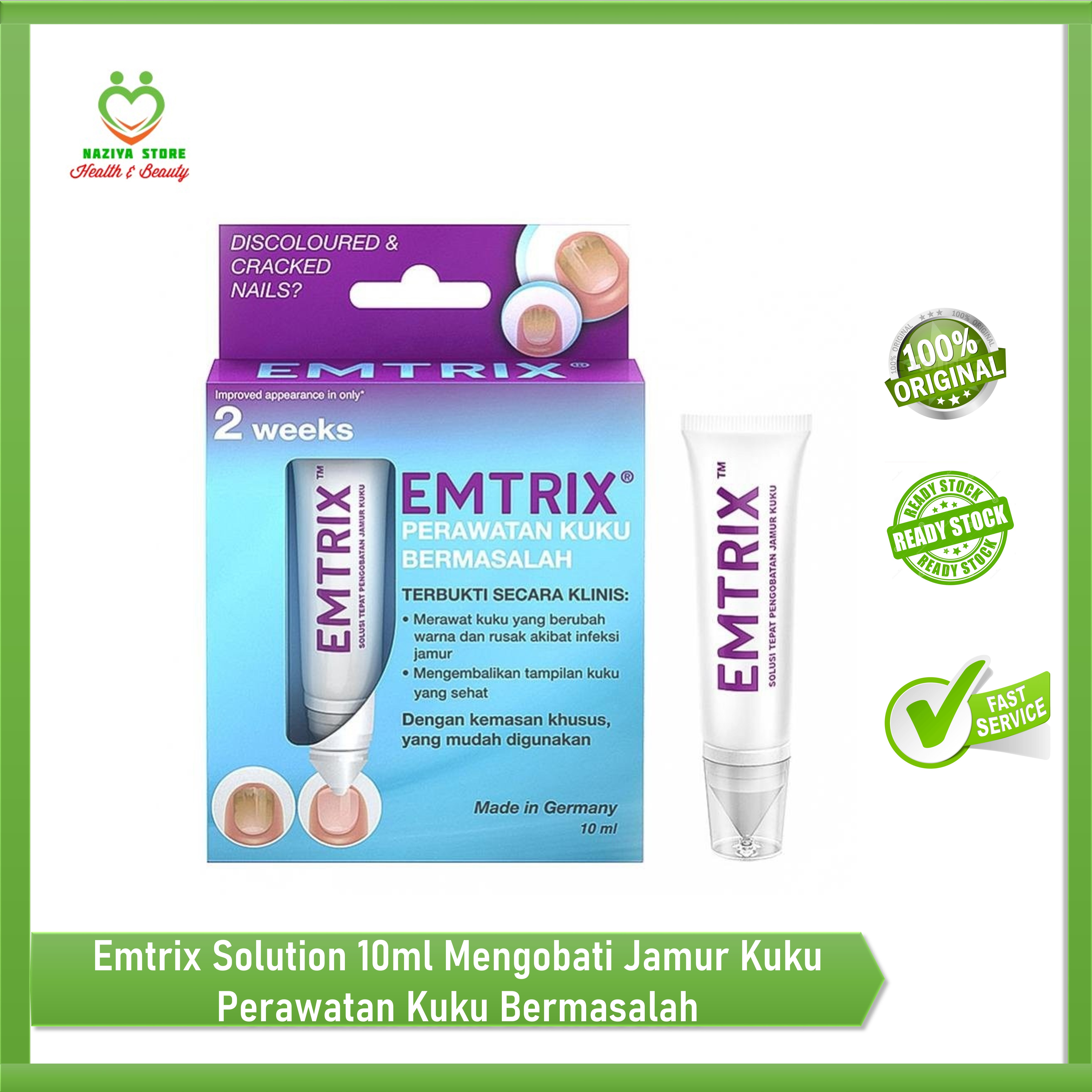 EMTRIX Gel Solution 10 ml Original Jamur Kuku Obat kuku Paling Ampuh ...