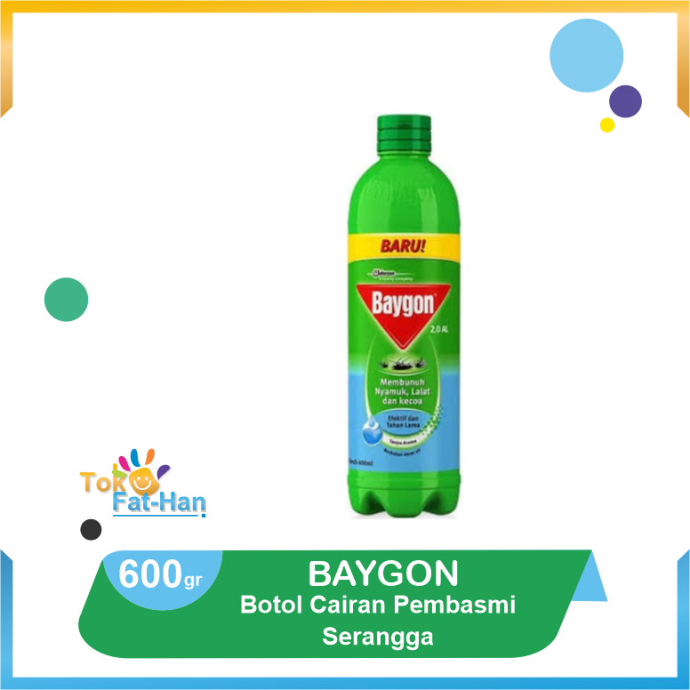 BAYGON Botol Liquid 600ML / Baygon Anti Nyamuk Isi Ulang / Baygon Refil ...