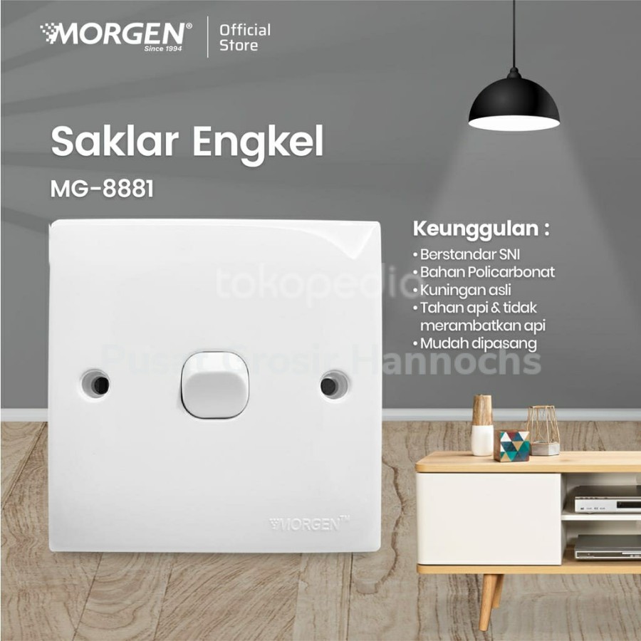 MORGEN Saklar Model Clipsal SNI | Lazada Indonesia