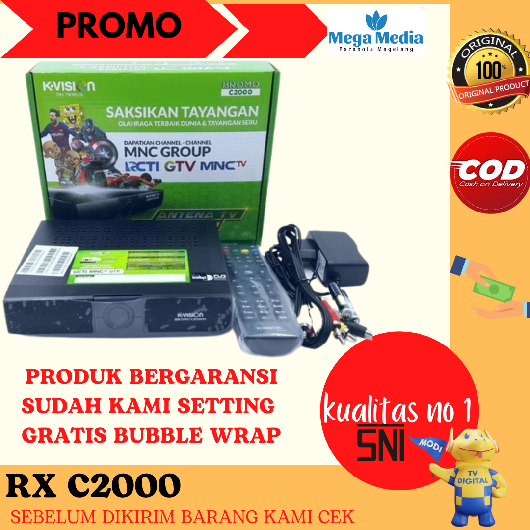 Receiver Kvision Bromo C2000 EURO 2024 Open MNC Grup | Lazada Indonesia