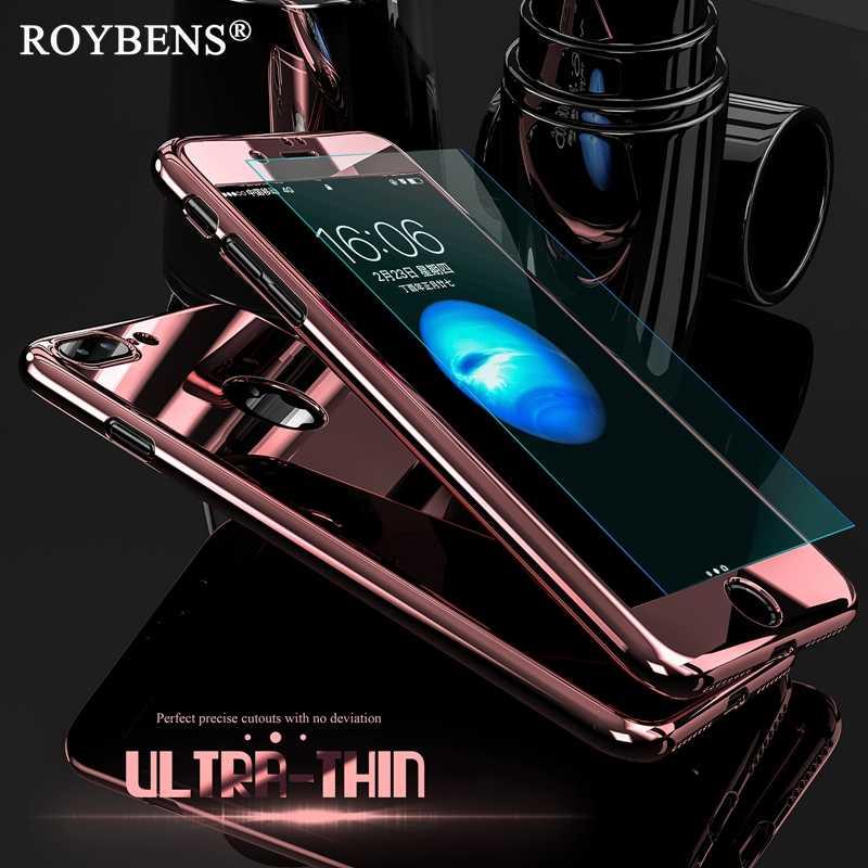 Iphone 8 Plus Casing 360 Chrome Full Protection Cover Hard Case Slim ...