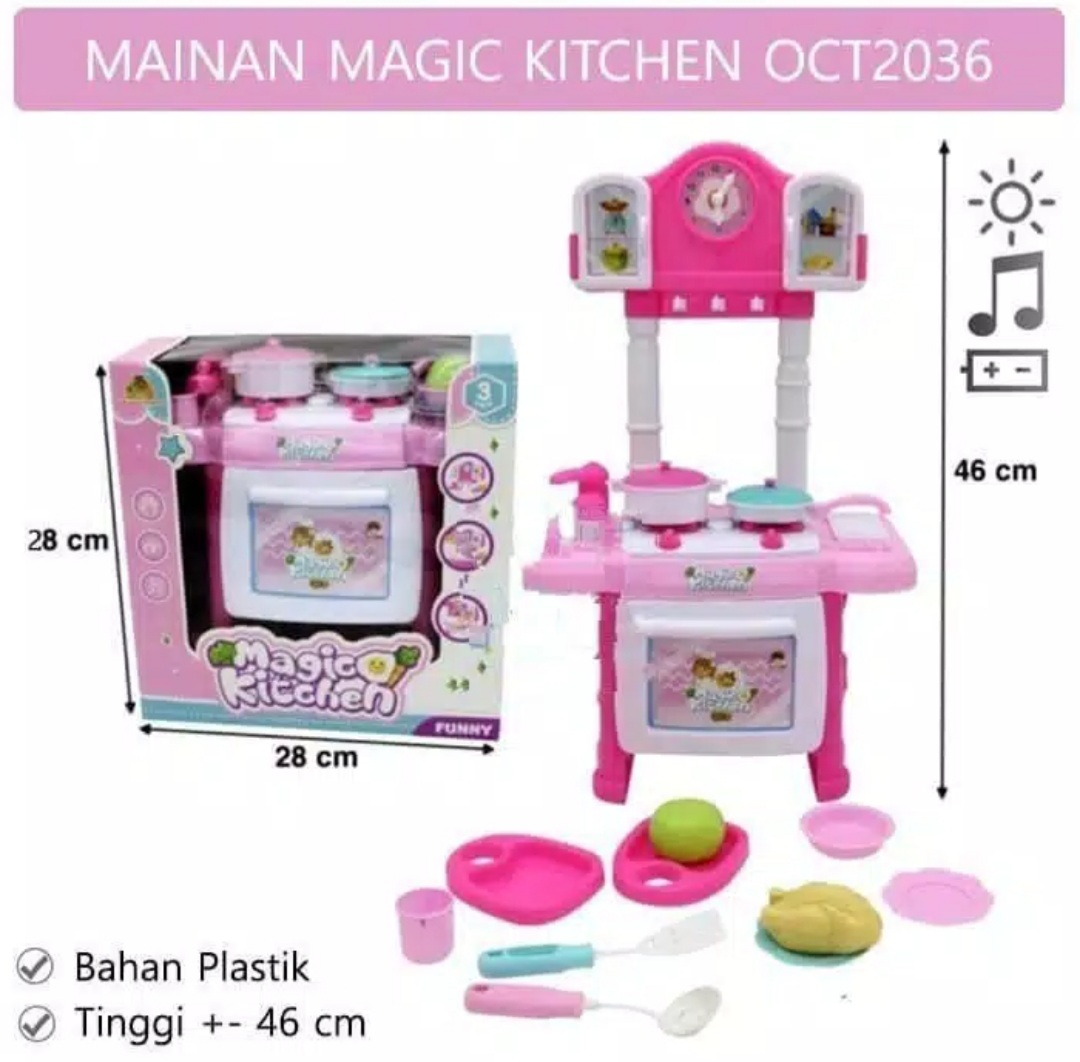 COD MAINAN MAGIC KITCHEN SET / MAINAN MASAK MASAKAN KERAN BISA ...