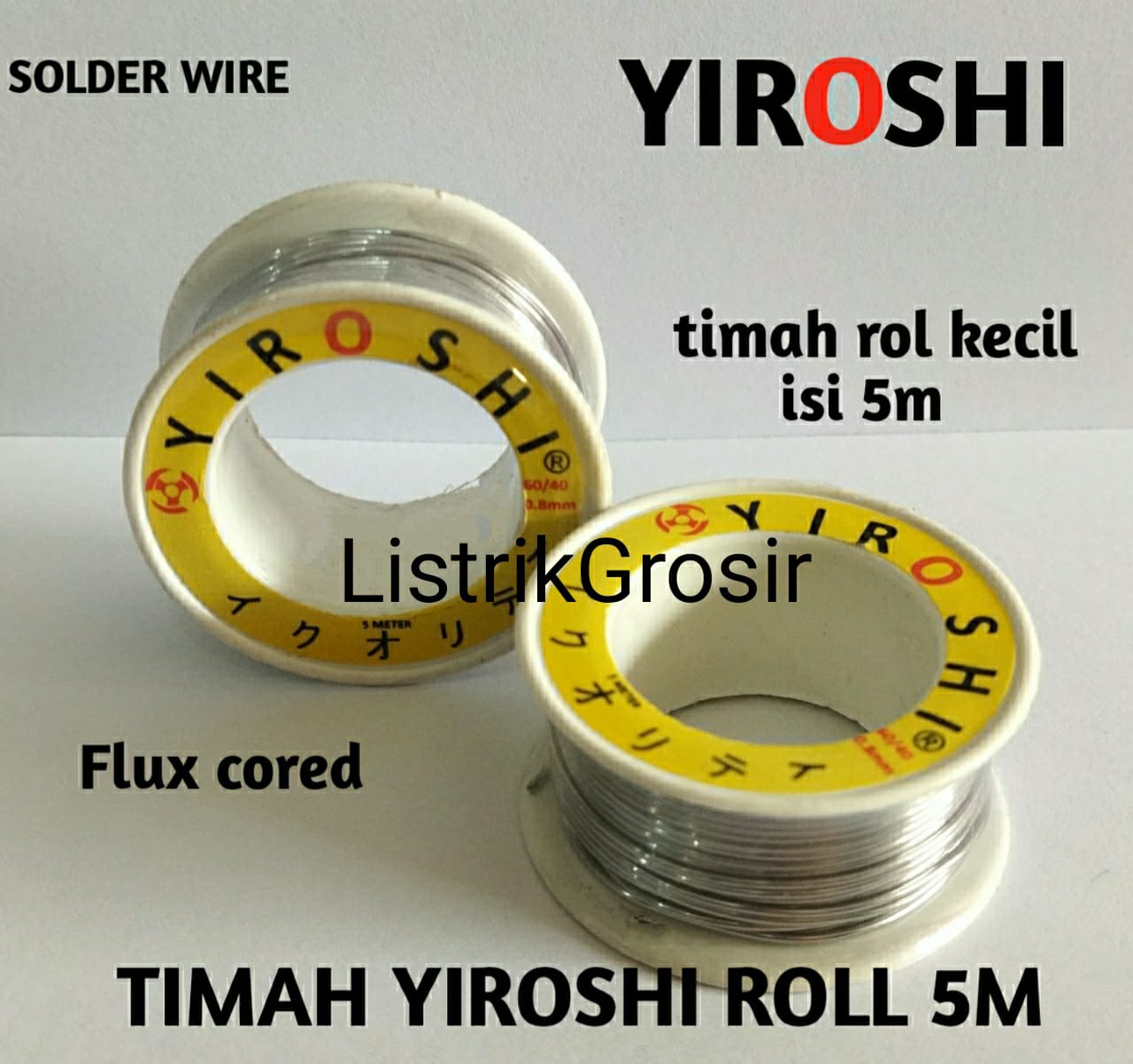 TINOL YIROSHI ROL 5METER Timah Solder 5M 5 Meter Tinol Yiroshi By ...