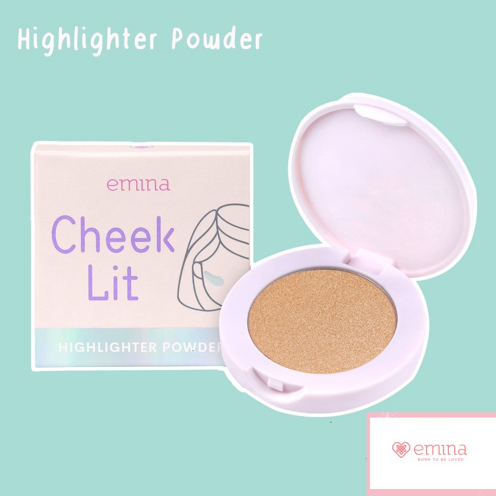 EMINA Cheek Lit Pressed Blush On, Cream, Blush Stick, Highlighter Powder BPOM Cheeklit (KIM ...