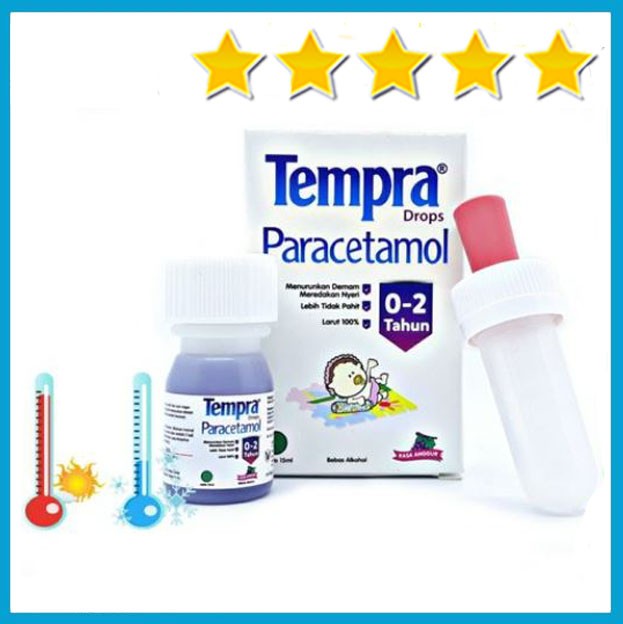 Tempra Drops Obat Demam / Panas Anak Bayi (0-2 Tahun) Rasa Anggur 15ml ...