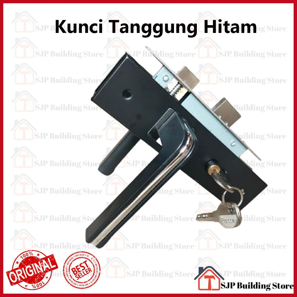 Kunci Pintu / Handle Hendel Handel Pintu Set Komplit Ukuran Tanggung ...