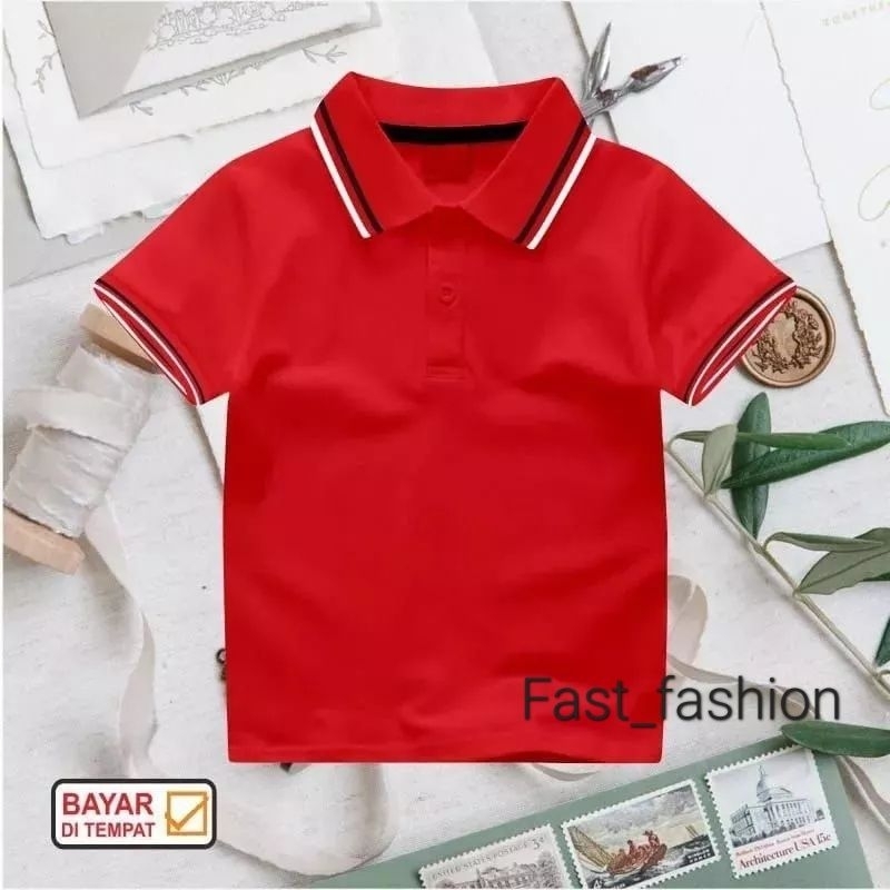 Wangky Kaos Polo Anak Polos Ideal Usia 2-10 Tahun Kaos Kerah Anak Polos ...