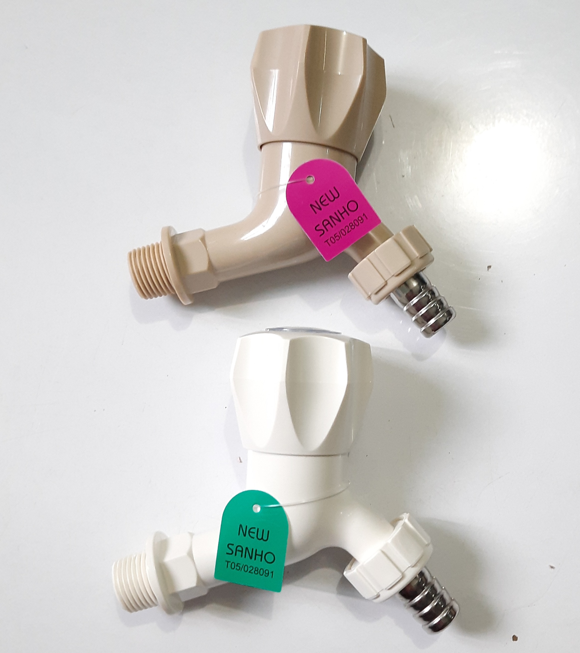 Kran plastik PVC NEW SANHO / Keran air PUTER TAMAN / PLASTIK TAP (D484 ...