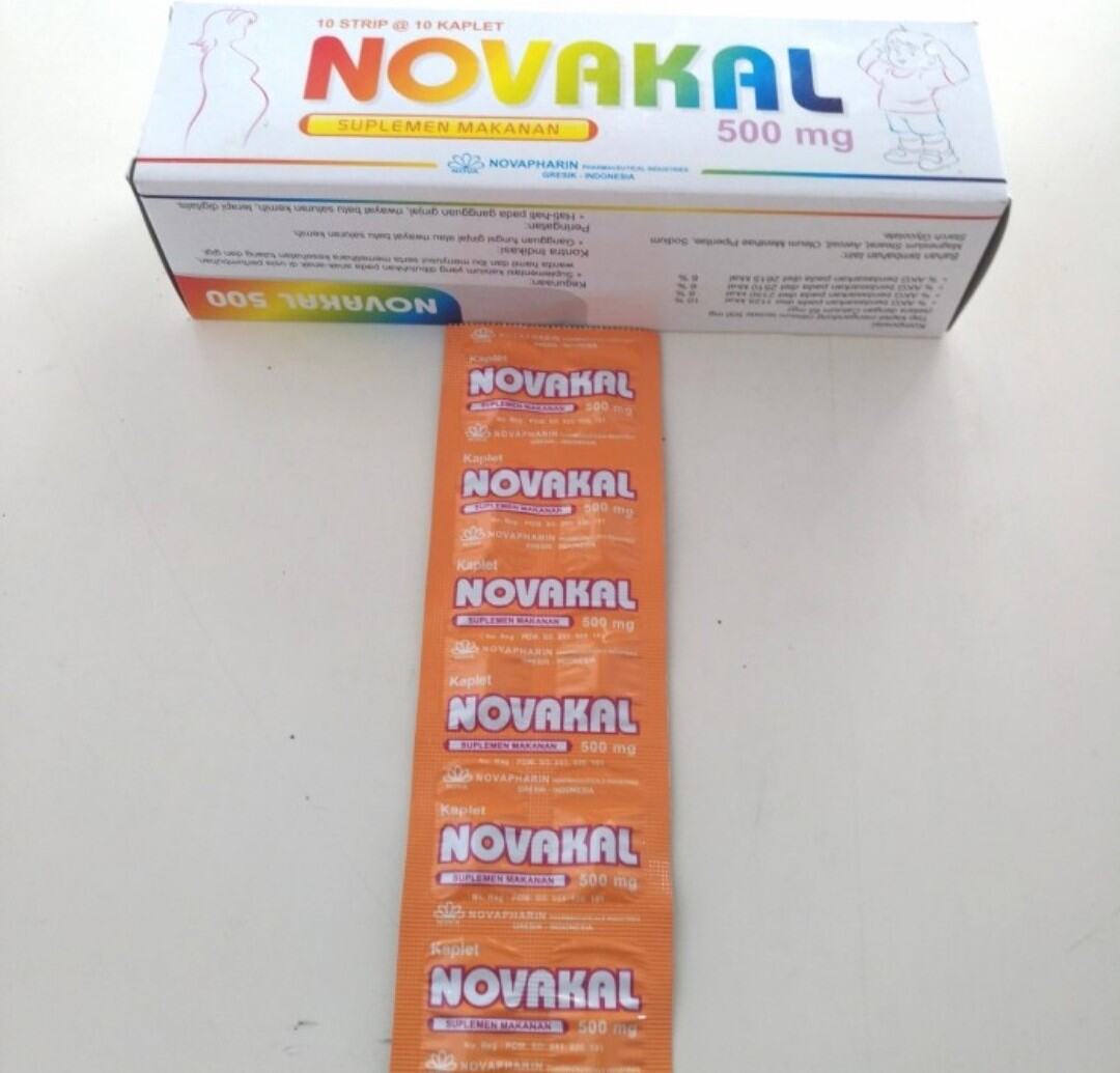 Novakal tablet 500mg suplemen makanan memelihara kesehatan tulang&gigi ...