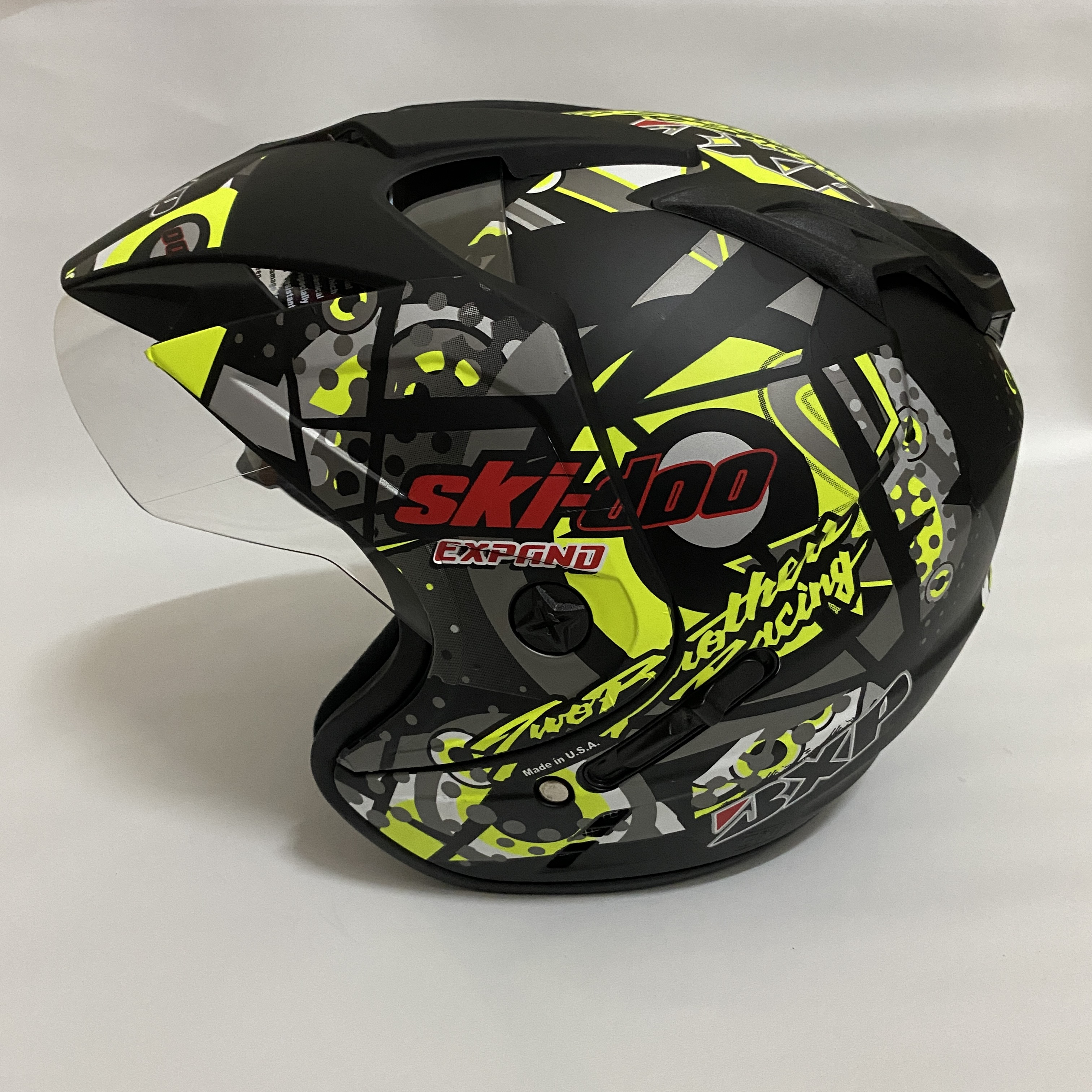 Helm Motor MURAH Skidoo Kuning Doff Polos Helem SNI Helm Motor Dewasa ...