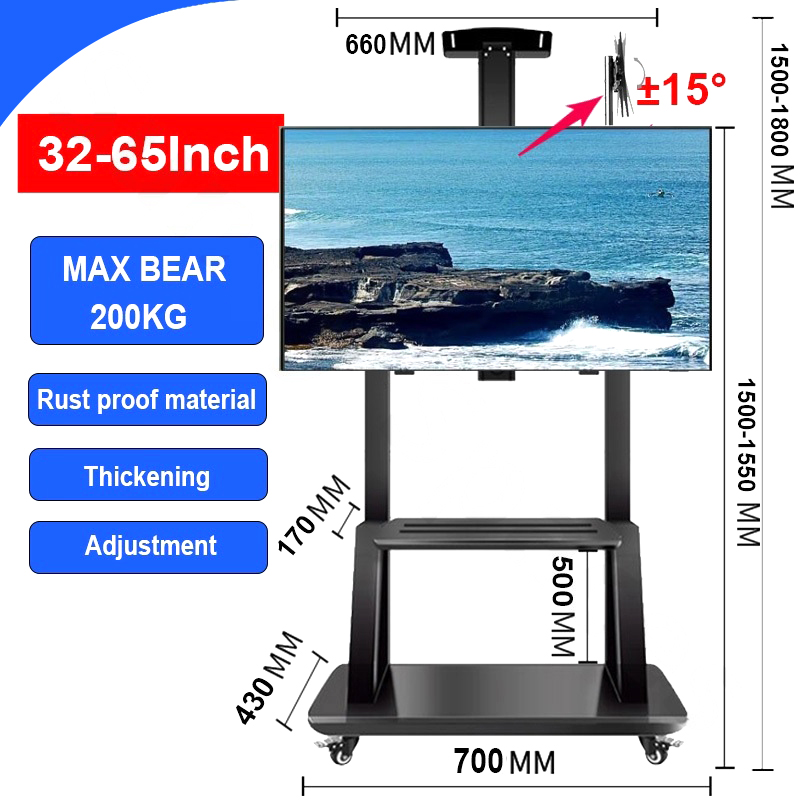 DL BRACKET TV STANDING UNTUK TV 32"-65" up to 75" inch /Bracket ...