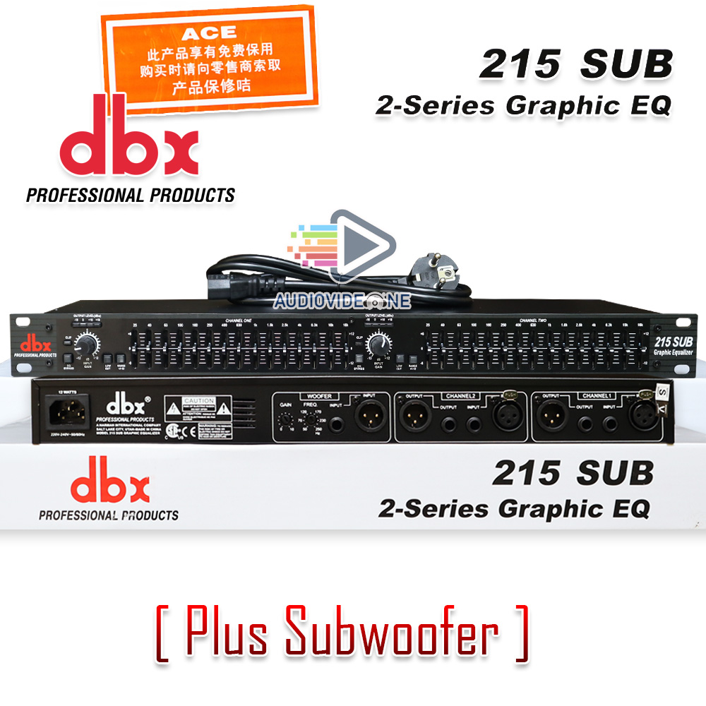 Equalizer Dbx 215 Subwoofer Ekualiser Dbx Eqx 215 Plus Sub Equaliser 2