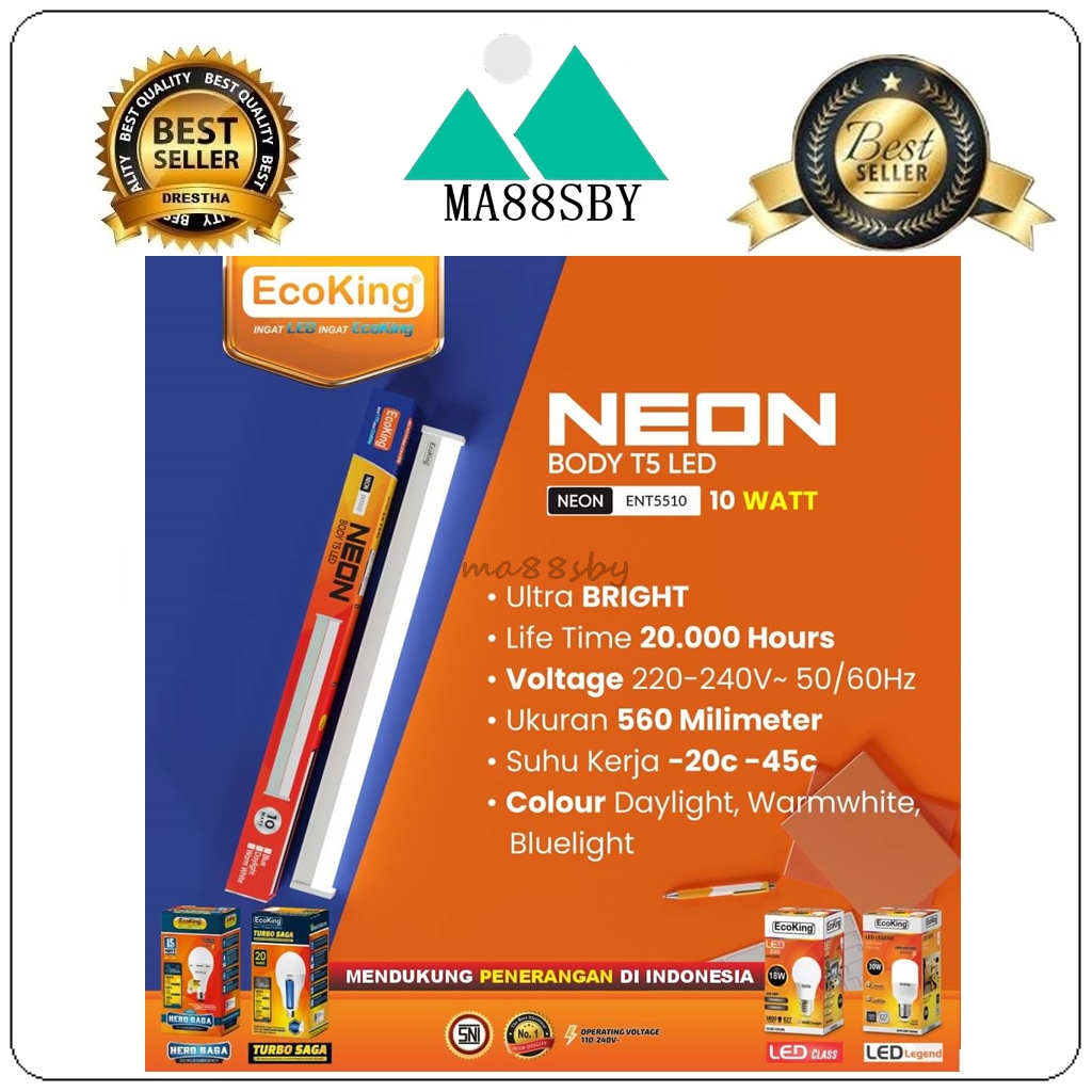 Ma88sby Lampu Tl Neon T5 Led 5w 10w Tube Led Lazada Indonesia
