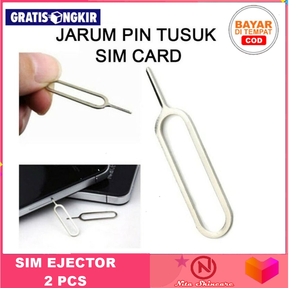 Jarum Sim Card Pin Ejector Tusukan Kartu Simcard Hp Jarum Pembuka ...