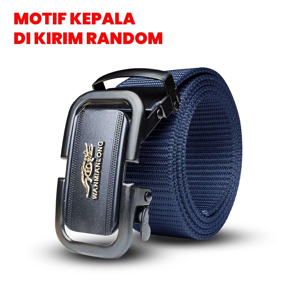 Ikat Pinggang Pria Buckle Tactical Belt Laki-laki Pria Bahan Besi Nylon ...