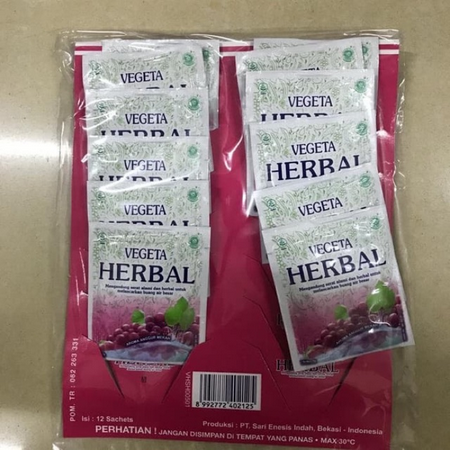 Vegeta Herbal 1 pak isi 12 sachet | Lazada Indonesia