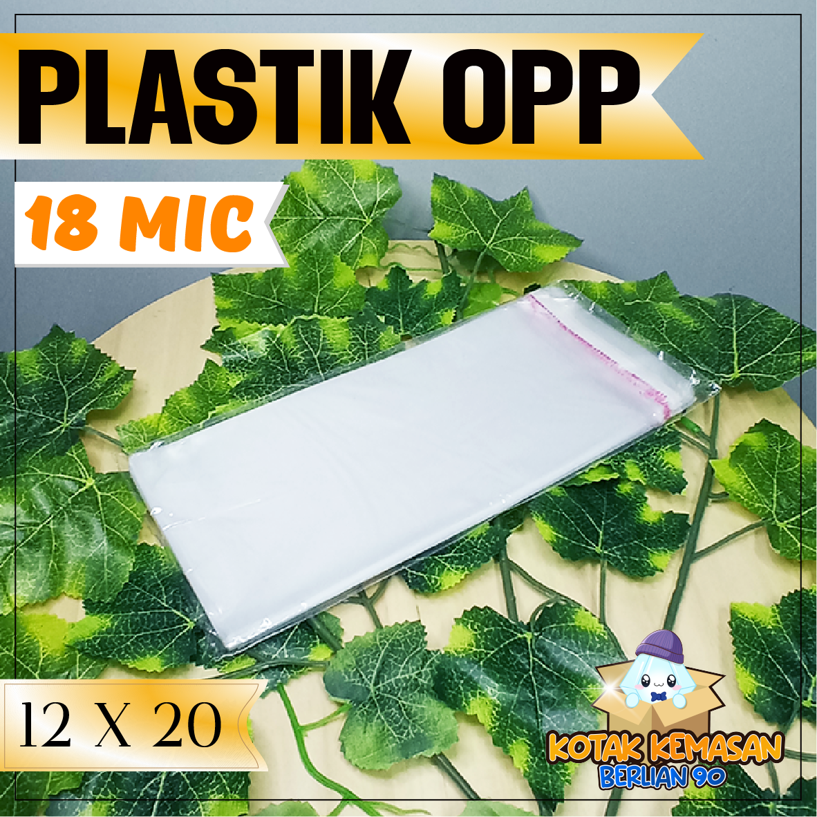 Plastik opp 18 micron 12x20 /Plastik seal/plastik kemasan 12x20 cm 18 ...