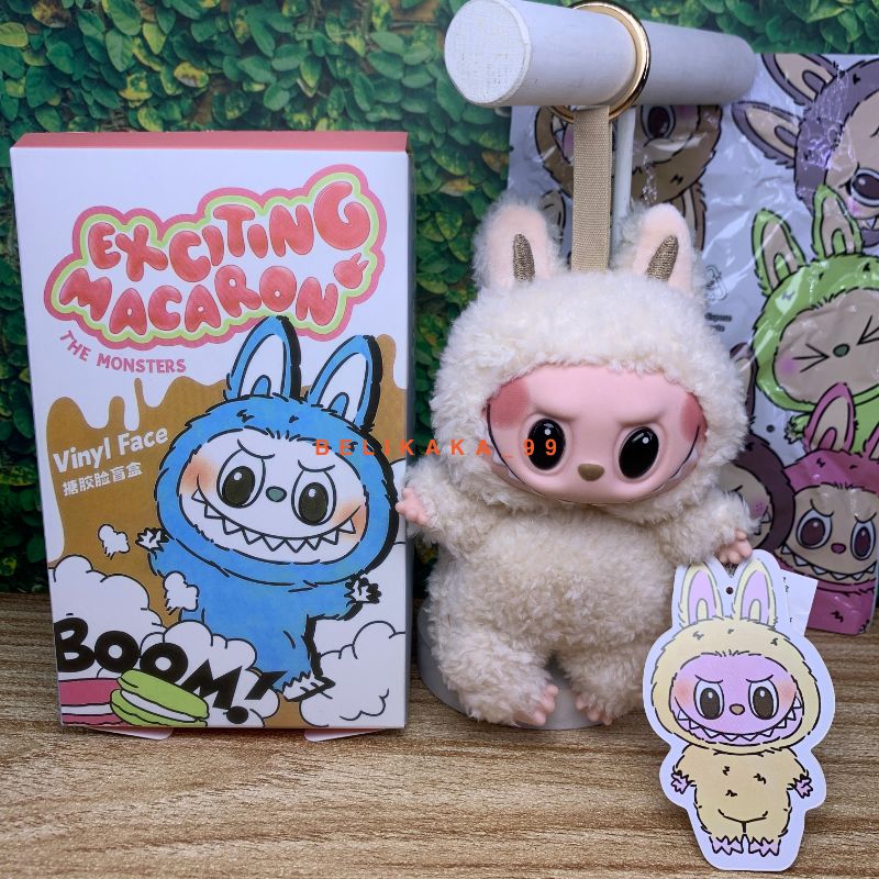 (1:1) GANTUNGAN KUNCI LABUBU THE MONSTER EXCITING MACARON BLIND BOX ...