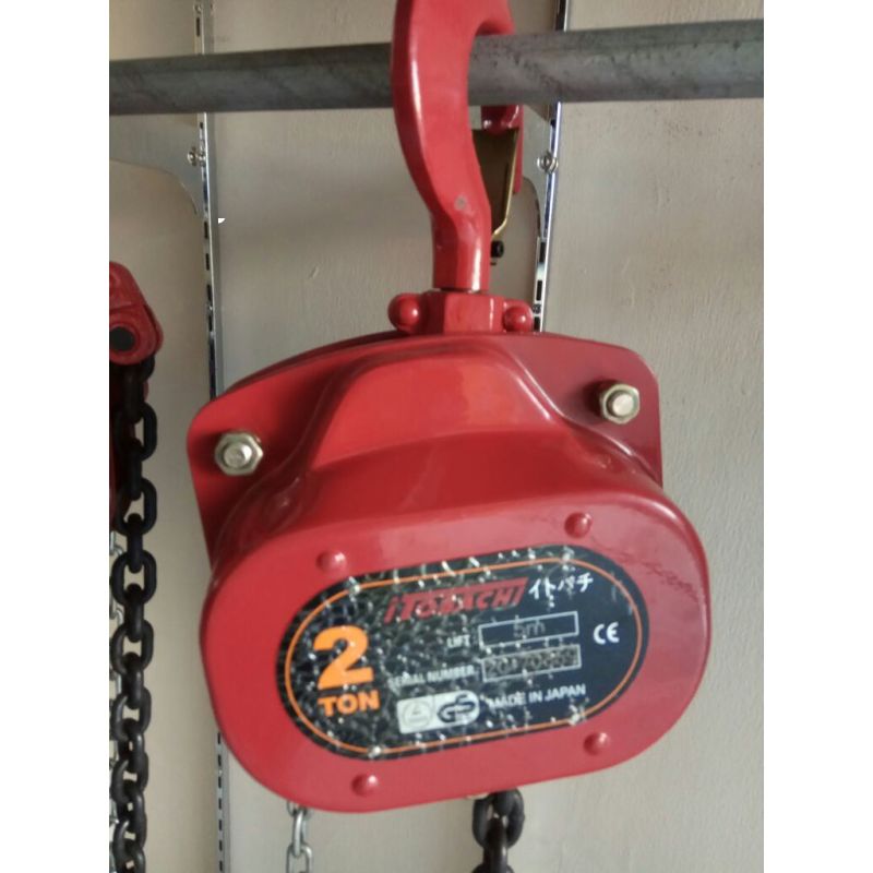 CHAIN BLOCK HOIST KATROL KEREKAN RANTAI 2 TON X 5M ITOBACHI JAPAN ...