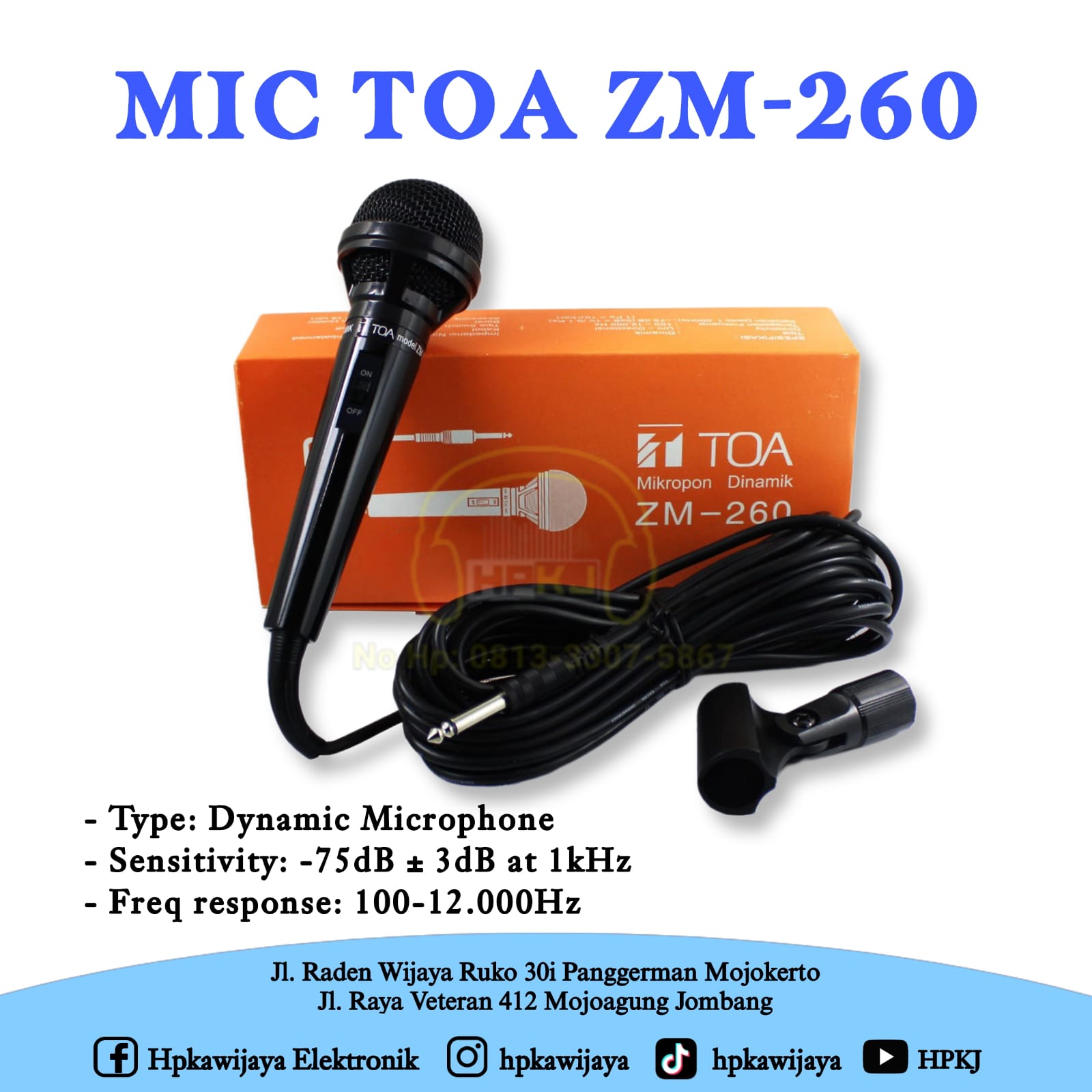 MICROPHONE TOA ZM -260 mik mikropon merk toa zm-260 | Lazada Indonesia