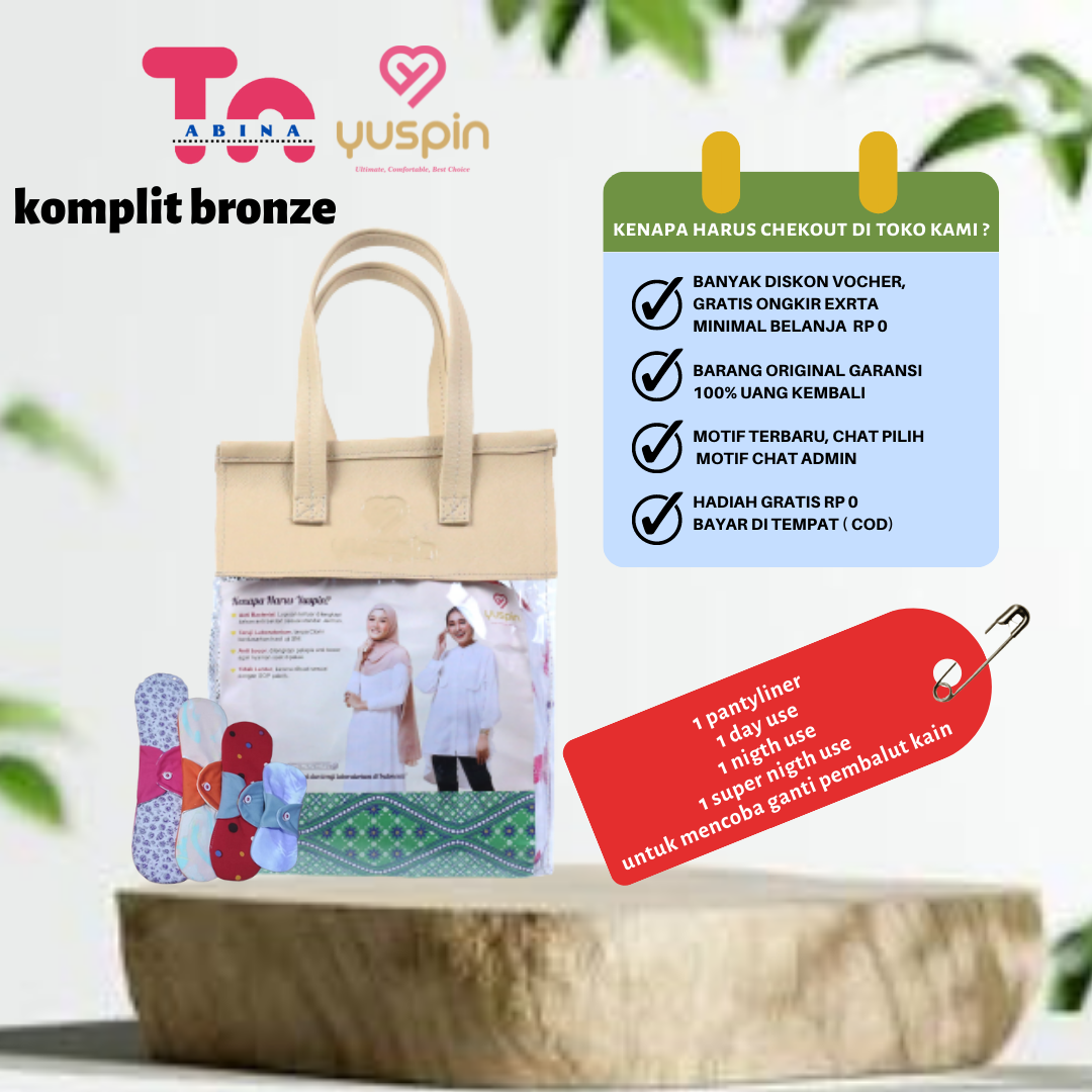 pembalut kain yuspin paket komplit | pembalut kain cucu ulang yuspin ...