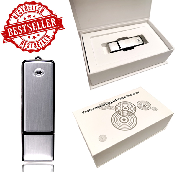 Bitzonic Alat Perekam Suara USB Voice Recorder 8GB - Alat Rekam Suara ...