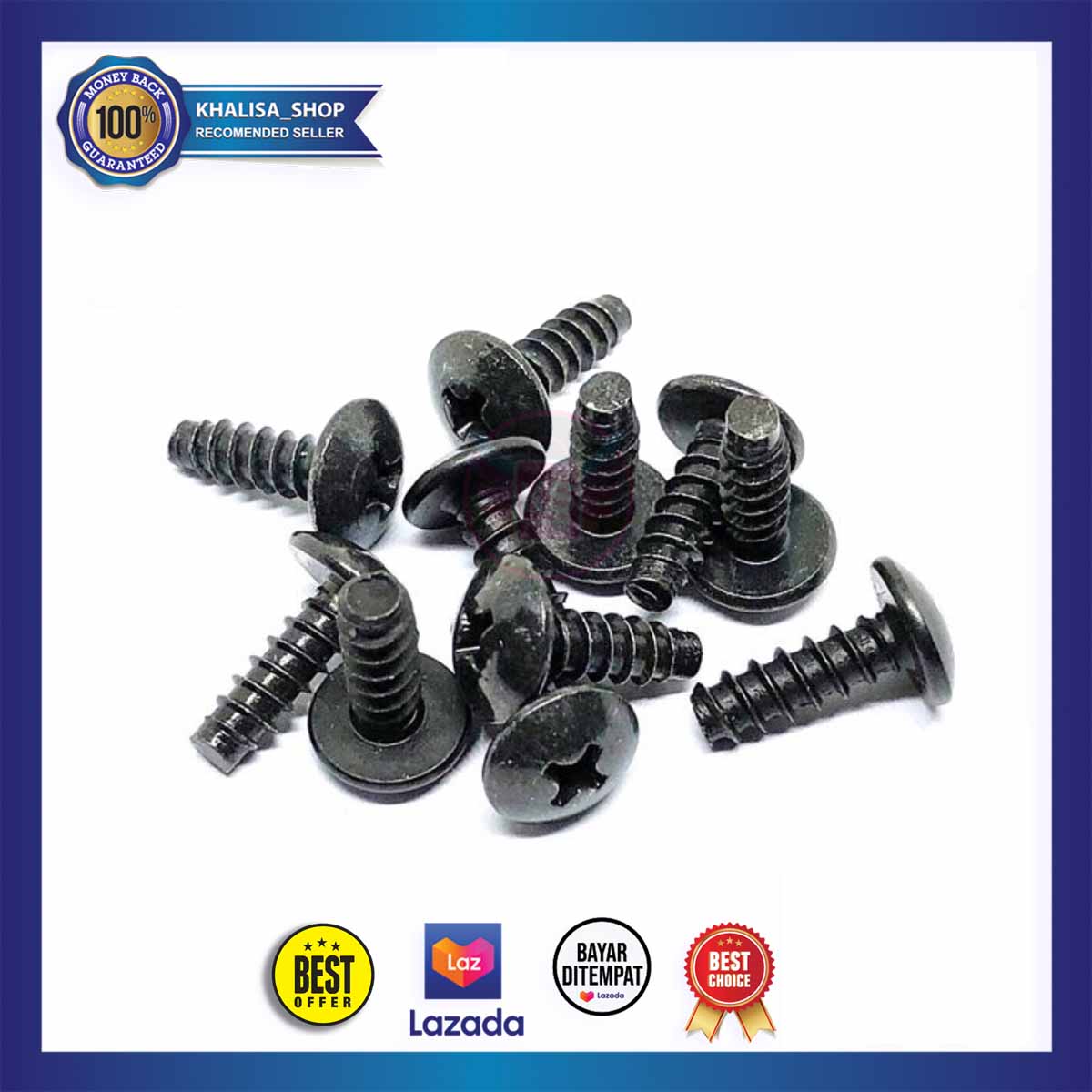 50 Pcs baut skrup HITAM SEKRUP skrup Body BEAT M4X12 ONLY | Lazada ...