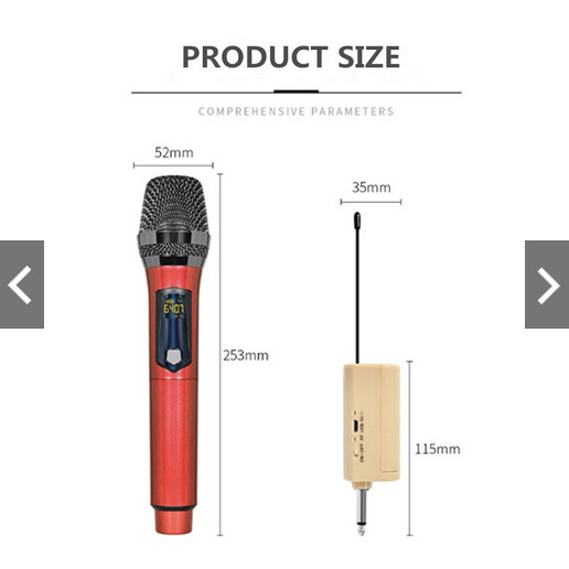 mic wireless uhf dan receiver baterai 18650 rechargeable | Lazada Indonesia