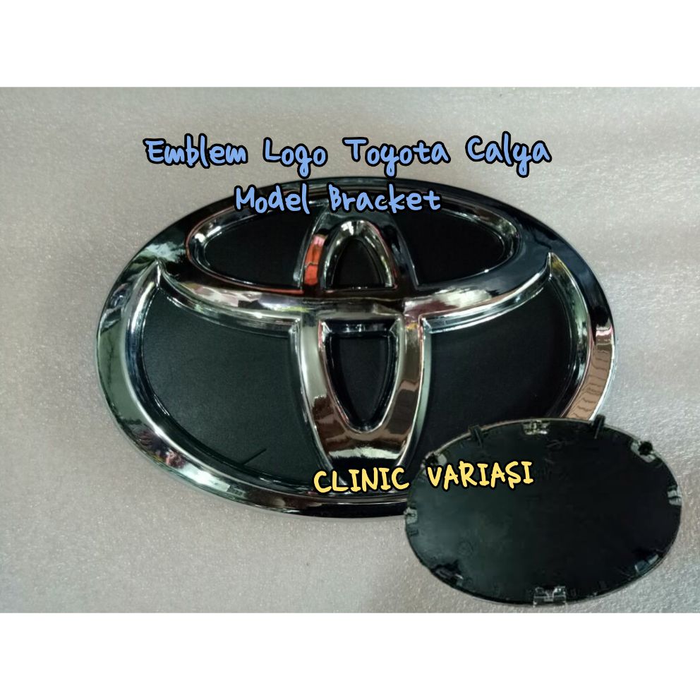 Emblem Logo Toyota Calya Original Chrome Model Bracket | Lazada Indonesia
