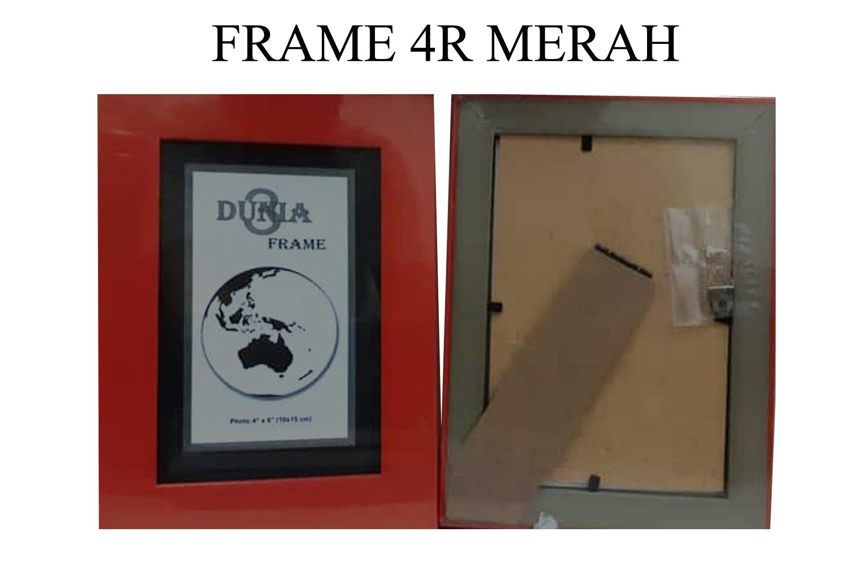 BINGKAI FOTO 4R MINIMALIS MERAH / FRAME FOTO 4R MERAH | Lazada Indonesia
