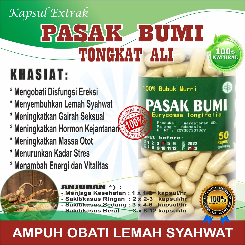 PASAK BUMI 50 KAPSUL | Lazada Indonesia