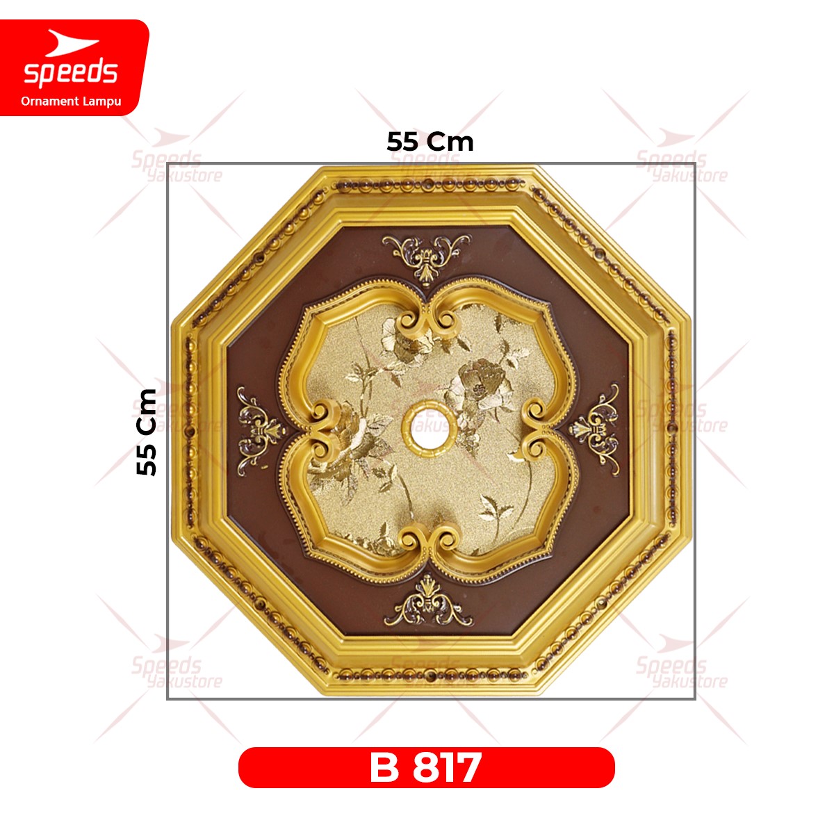 SPEEDS Hiasan Lampu Plafon Ornamen PVC Lampu Hias Ruangan Atap Ceiling ...